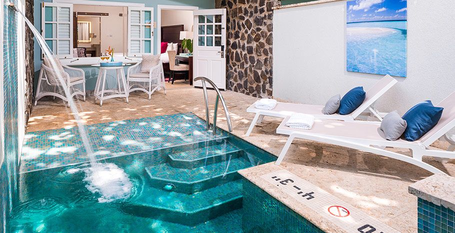 The most affordable suites with private plunge pool at Sandals ...
