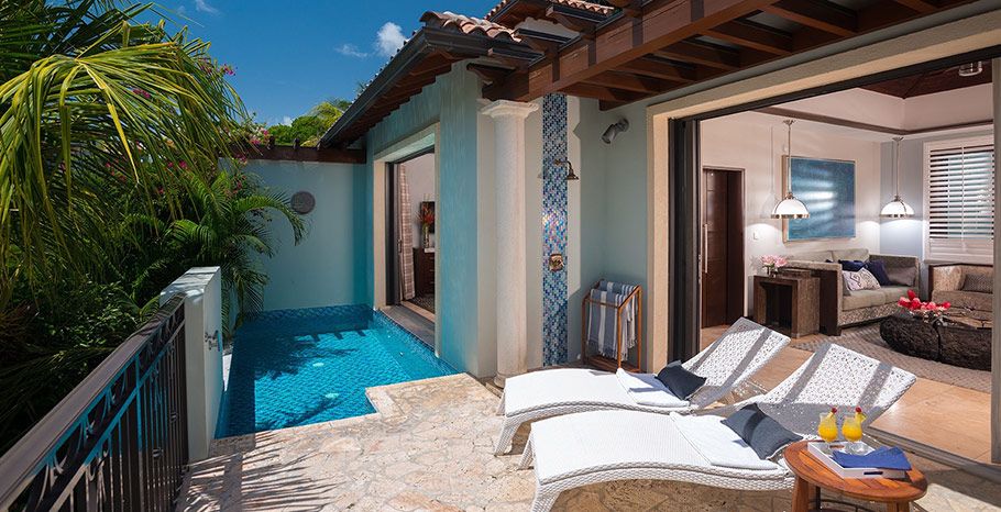 The most affordable suites with private plunge pool at Sandals ...